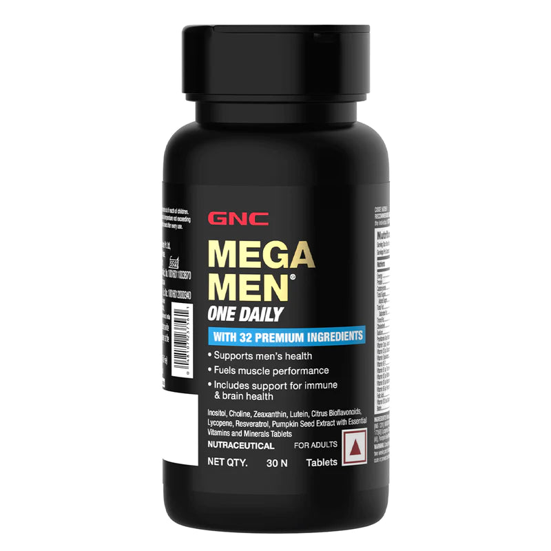 GNC Mega Men One Daily Multivitamin - 30 Tablets – Online Proteins ...
