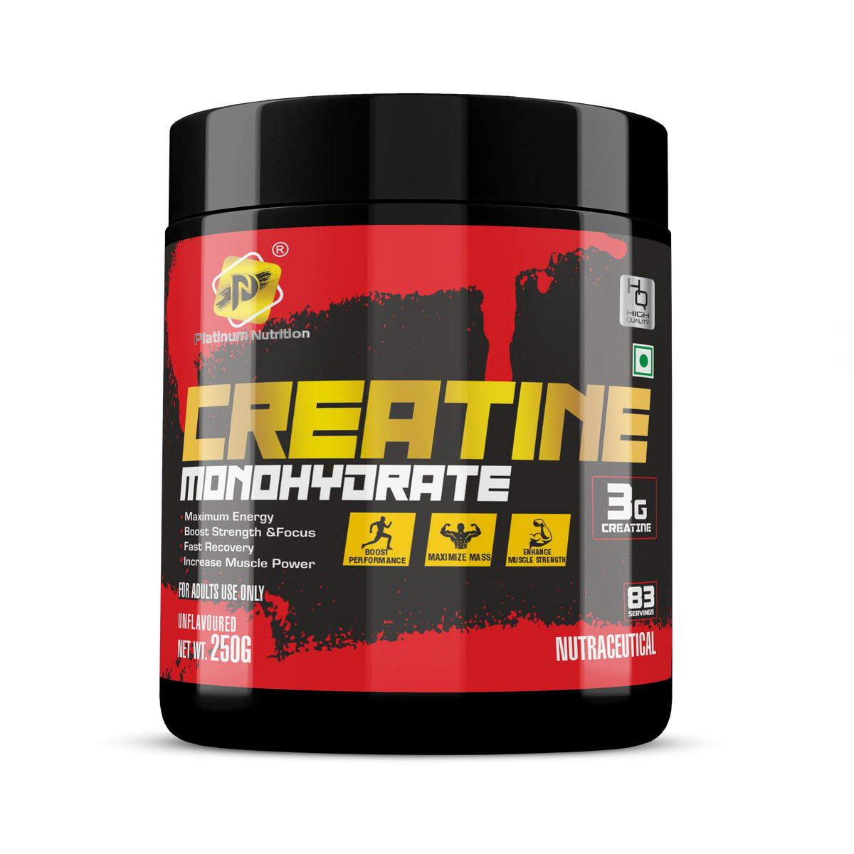 Platinum Nutrition Creatine Monohydrate 250g Unflavored – Online ...